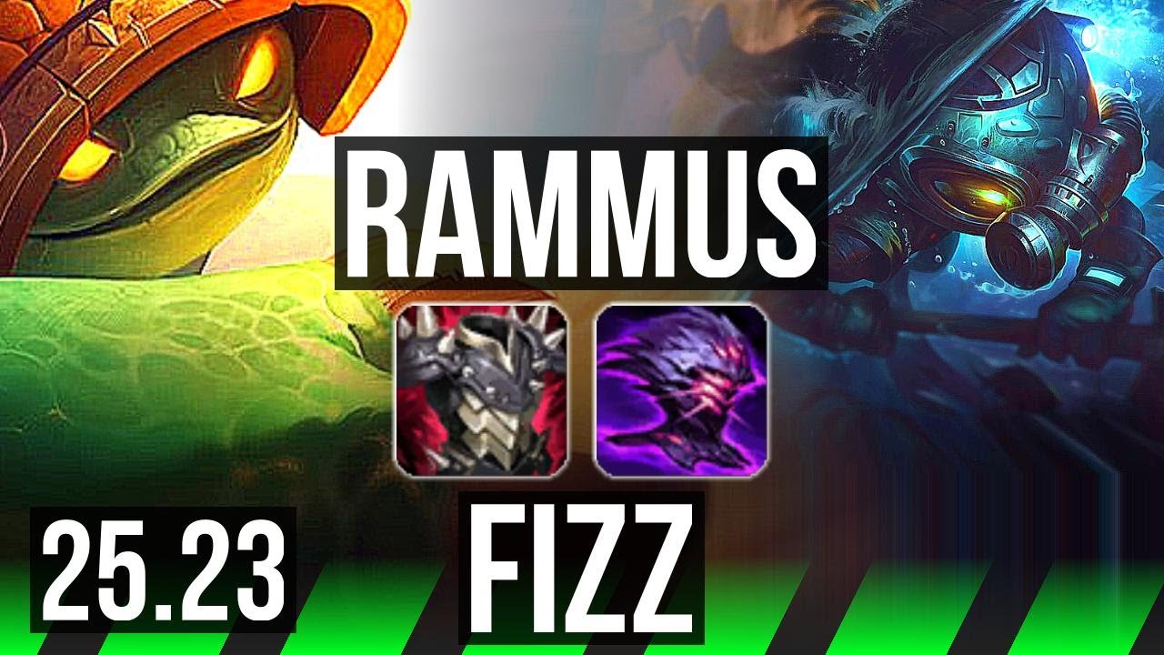 RAMMUS vs FIZZ (JGL) | Rank 7 Rammus, 900+ games | EUW Master | 25.23 ...