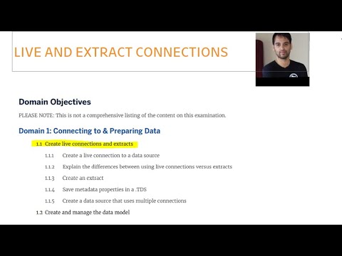1.1 Extract & Live Connections Part 2 ( Tableau Desktop Specialist 2021 ...