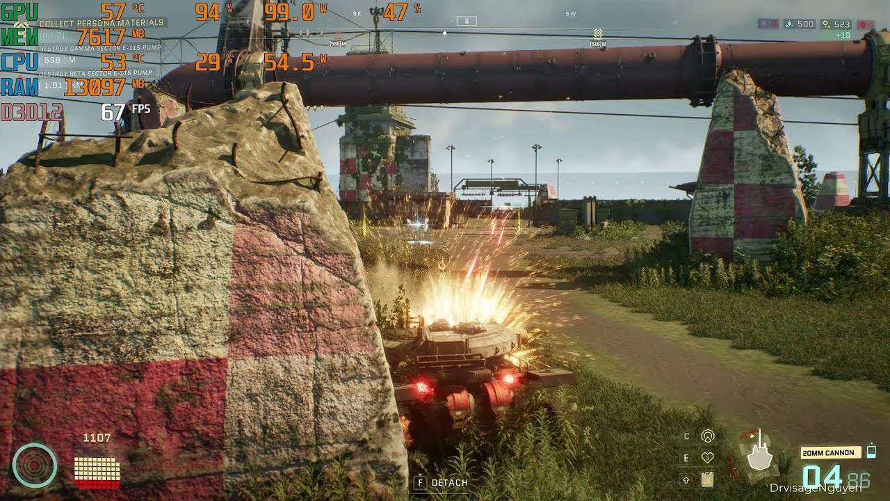 TankHead Gameplay RX 6600 Ryzen 5 5600 - YouTube