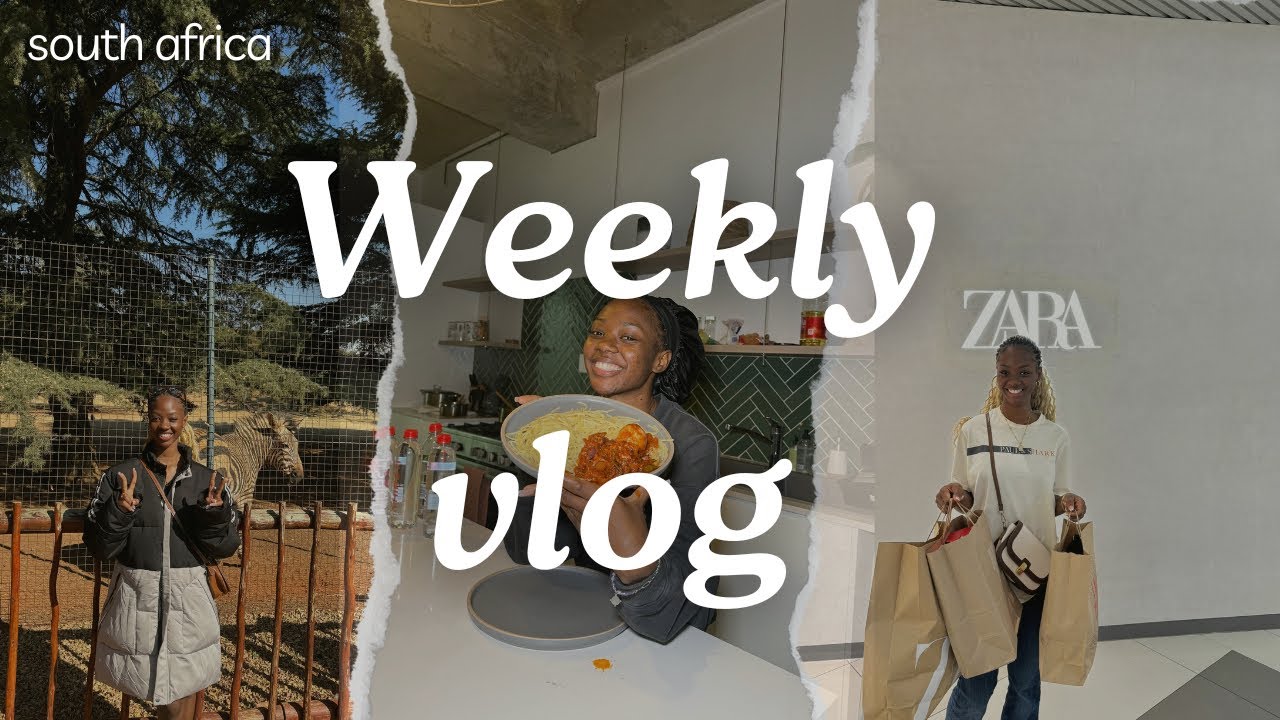 Weekly Vlog (First time in South Africa,Cooking,Zoo,Shopping) - YouTube
