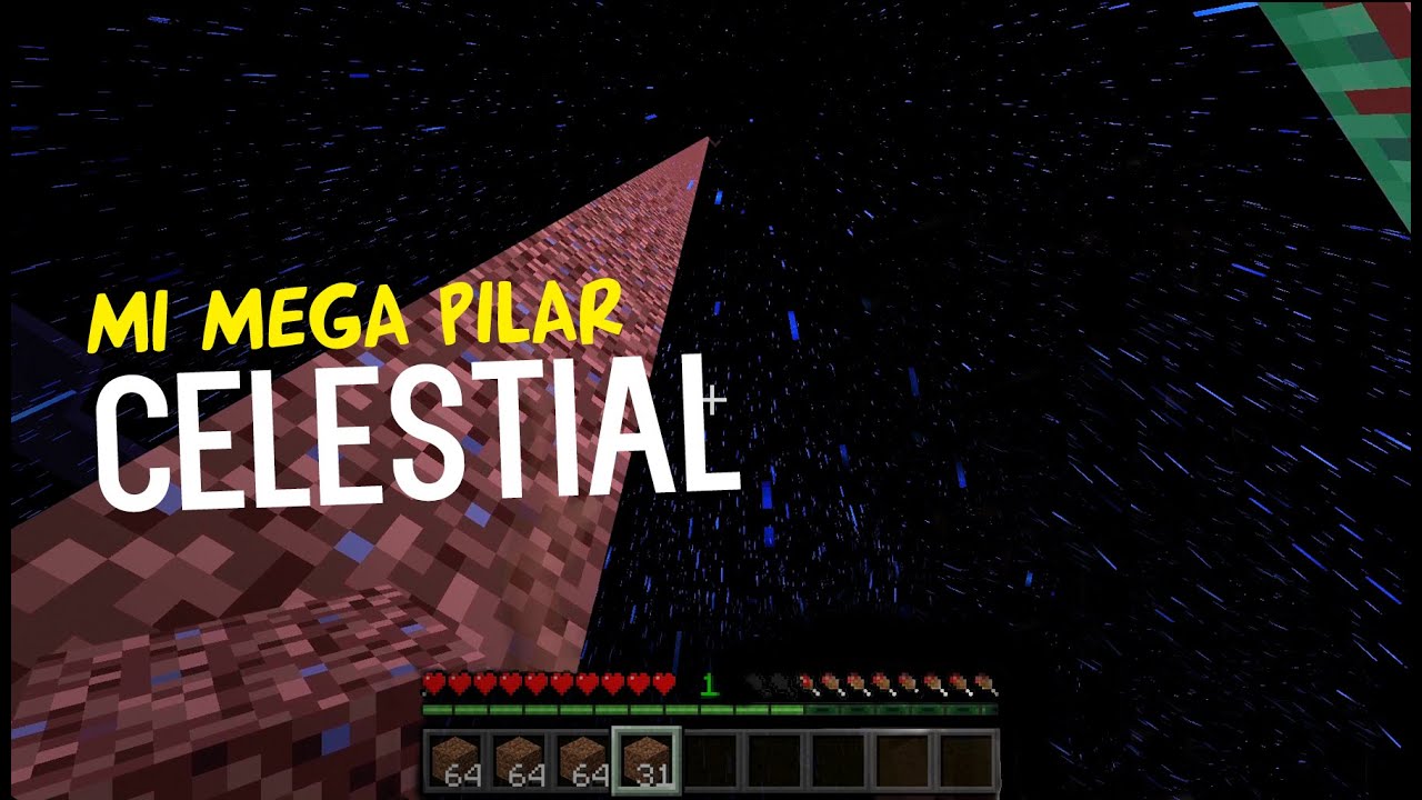CONSTRUCCIÓN ÉPICA en MINECRAFT: Cómo crear un PILAR CELESTIAL - YouTube