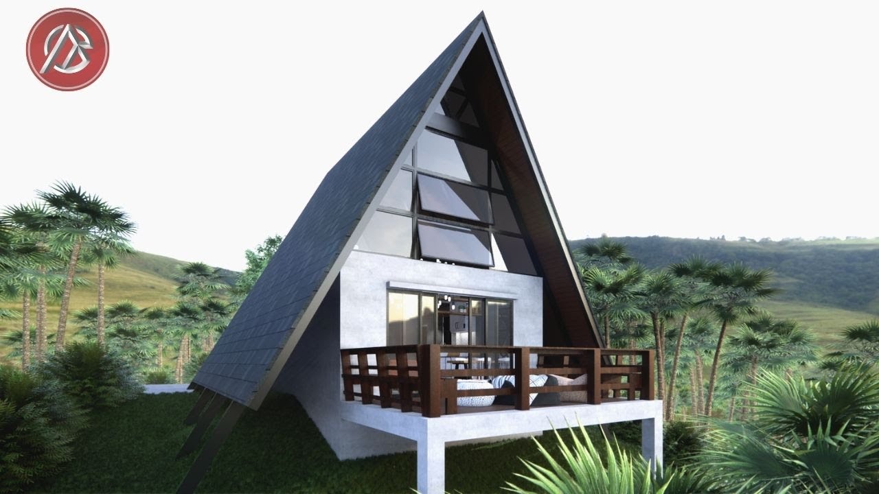 ELEGANT A-FRAME HOUSE! |ARKIPEACE - YouTube