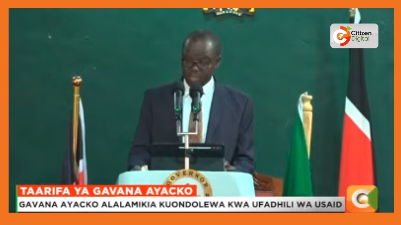 Gavana Ayacko alalamikia kuondolewa kwa ufadhili wa USAID. - YouTube