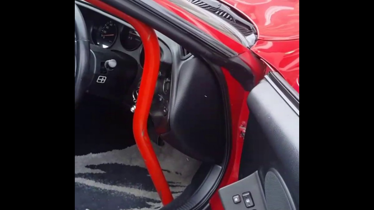 Supra Cusco roll cage installed - YouTube