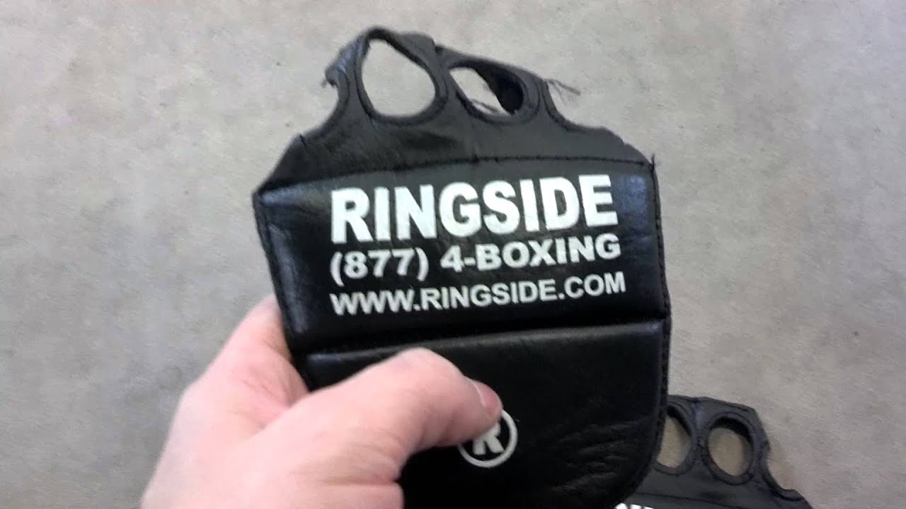 Review Ringside Leather Boxing Knuckle Guards - YouTube