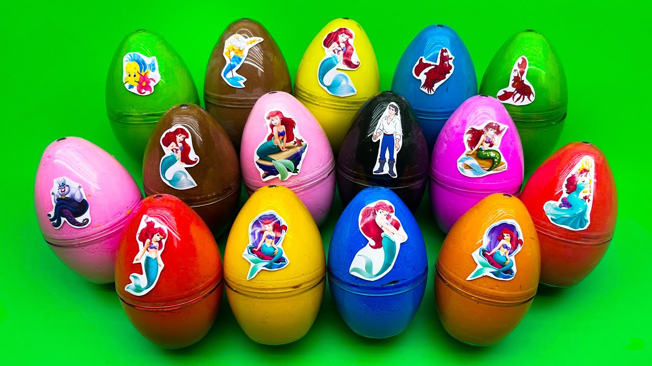 Disney Princesses: Finding Hidden Color Little Mermaid Clay Ice cream ...