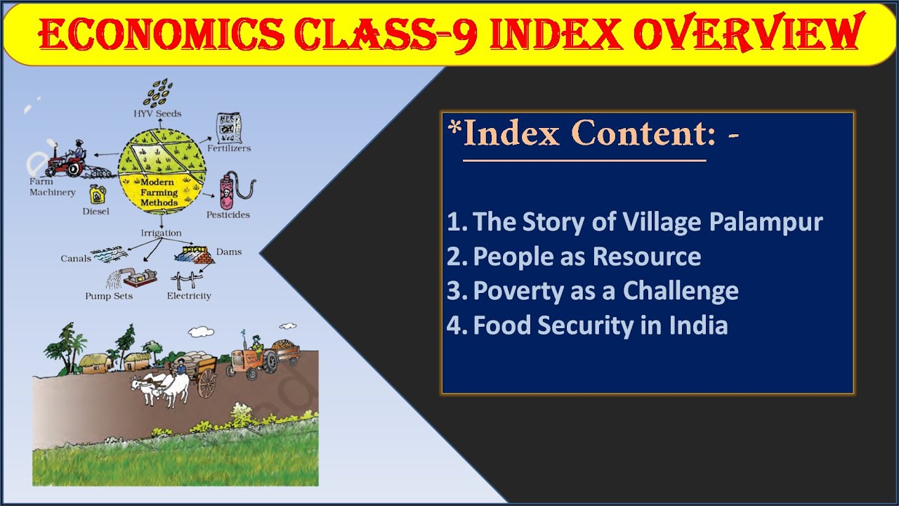 Economics Class 9 NCERT || Index Overview || NCERT - YouTube
