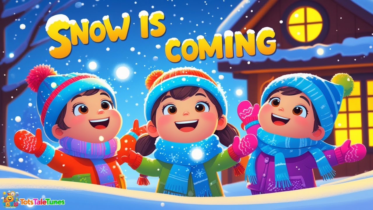 Snow is Coming ️ | Winter Rhyme for Kids | First Snow Song - YouTube