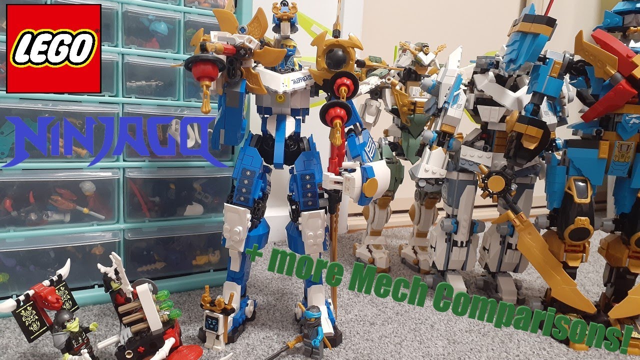 LEGO Ninjago: Core Jay's Titan Mech 71785 Set Review + Mech Comparisons ...