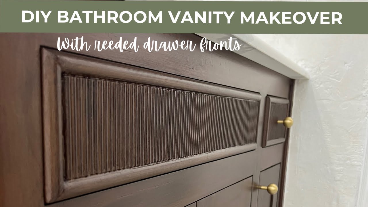 Reeded cabinet drawer fronts with dowels? Yup! Works on cabinet doors ...