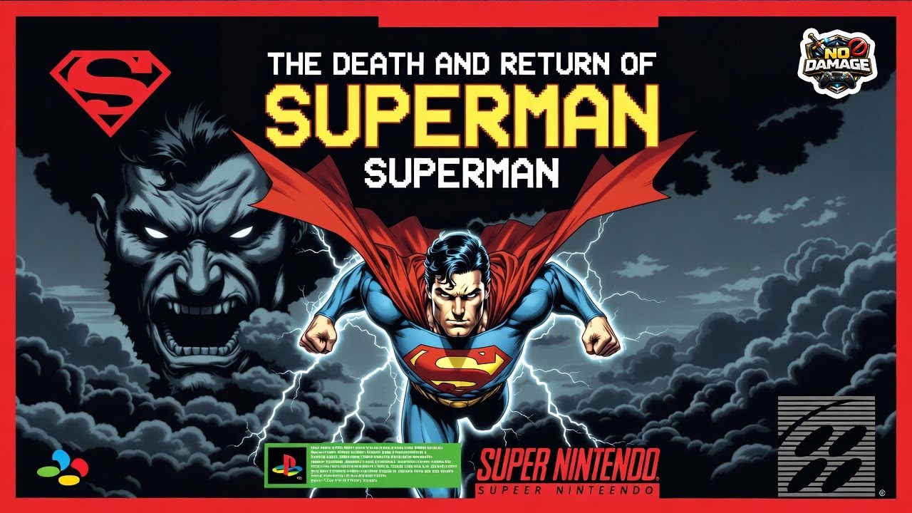 The Death and Return of Superman Perfect Run (SNES) | No Damage ...