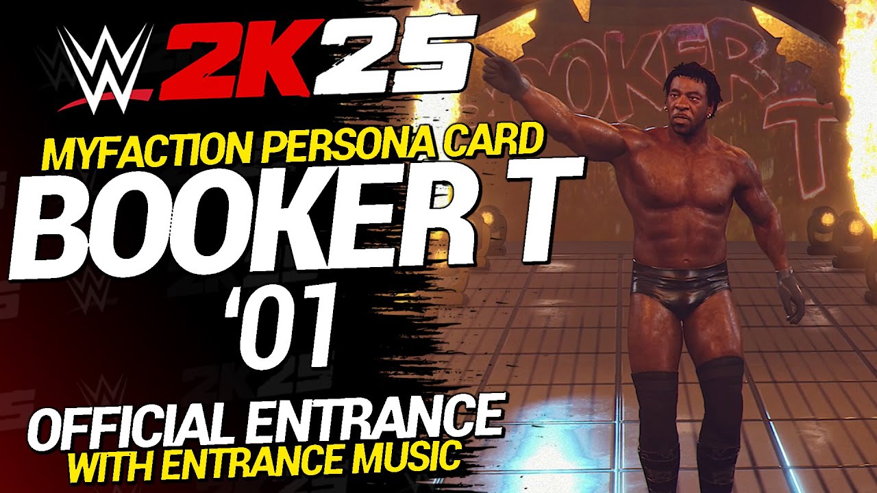 WWE 2K25: MyFaction | Booker T '01 Persona Card Entrance! - YouTube