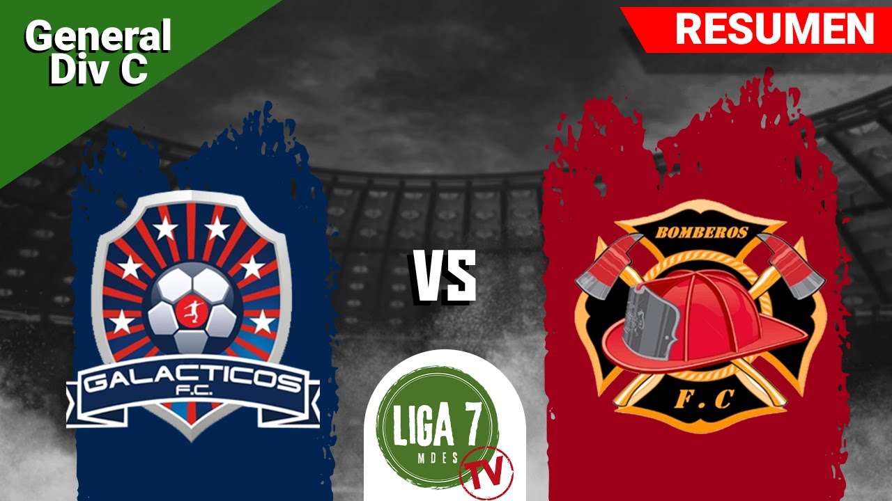 Galacticos FC (4) - (3) Bomberos FC | Resumen | Liga 7 Mdes - YouTube