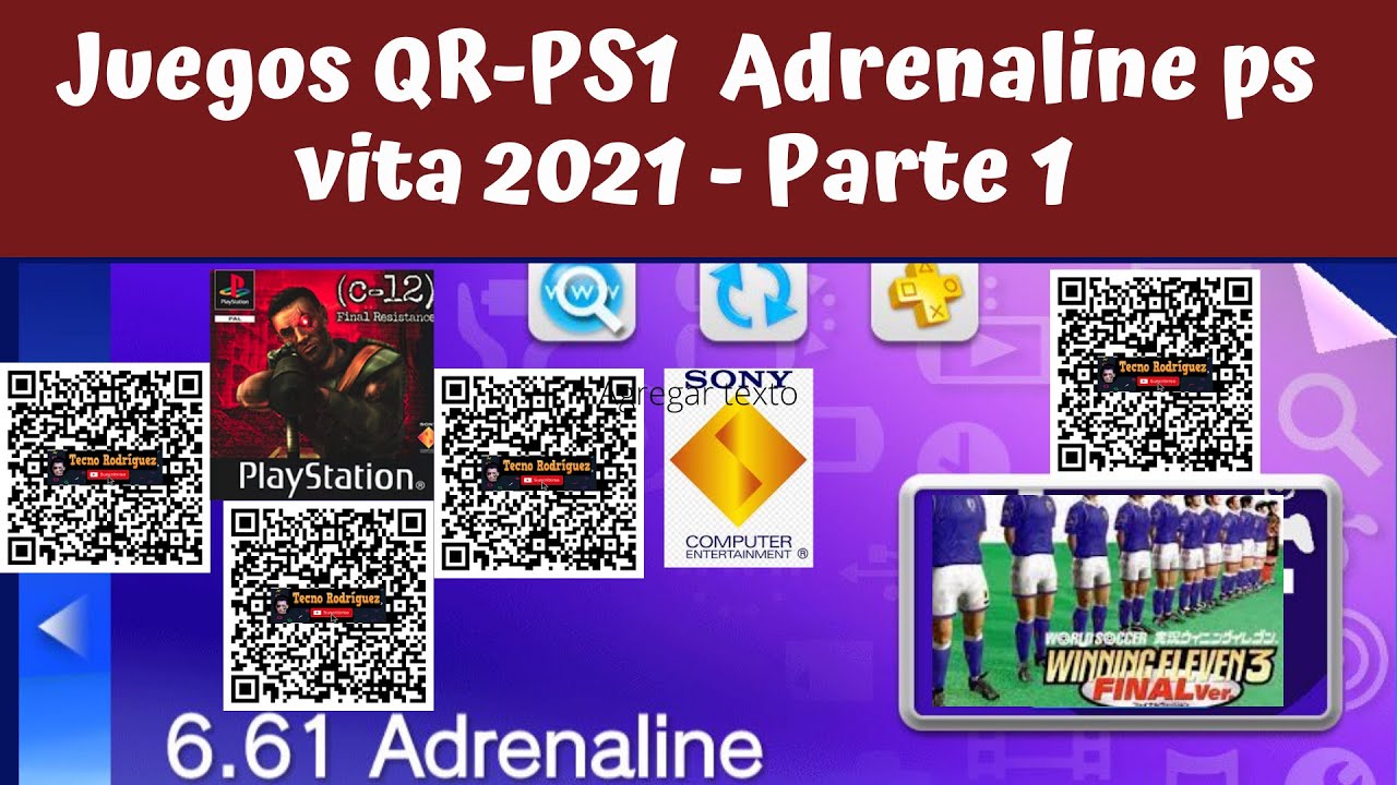 Juegos de PS1 en QR para adrenaline de Ps Vita 2021 - YouTube