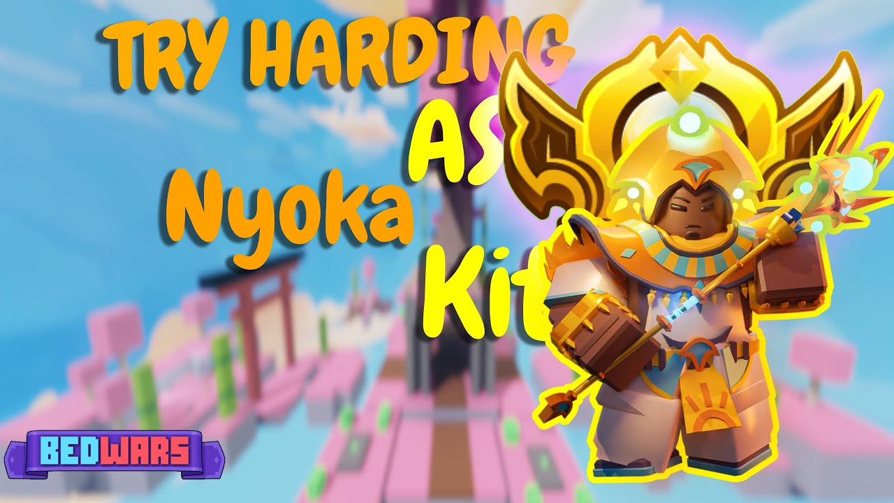 Try Harding as Nyoka kit in (ROBLOX BEDWARS) - YouTube