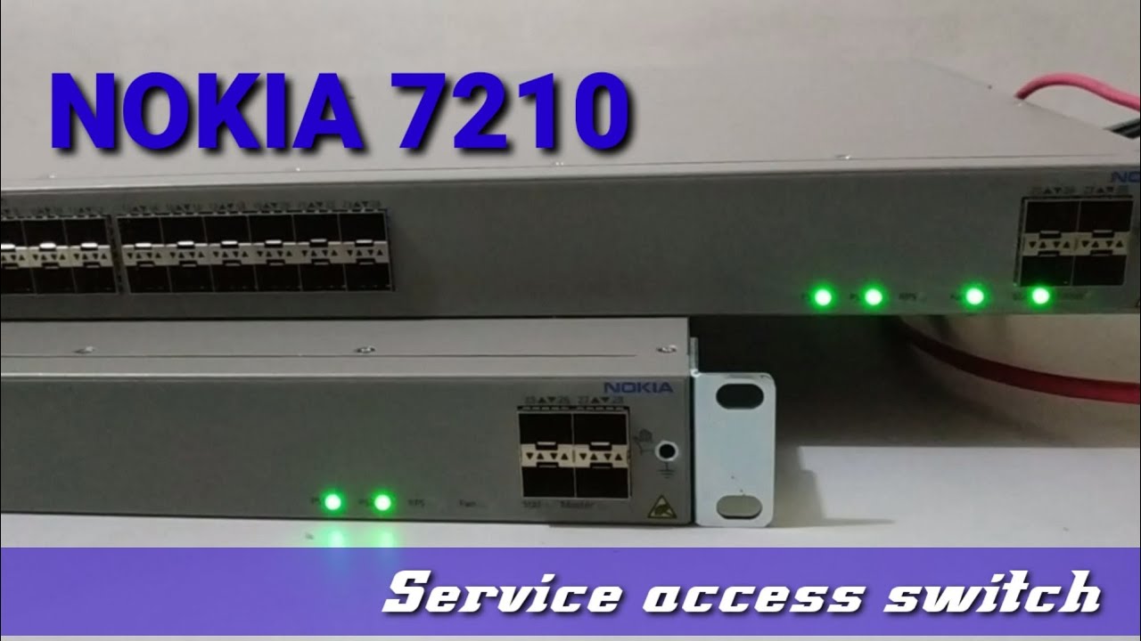 INSTALLATION SWITCH ROUTER NOKIA 7210 SAS - YouTube