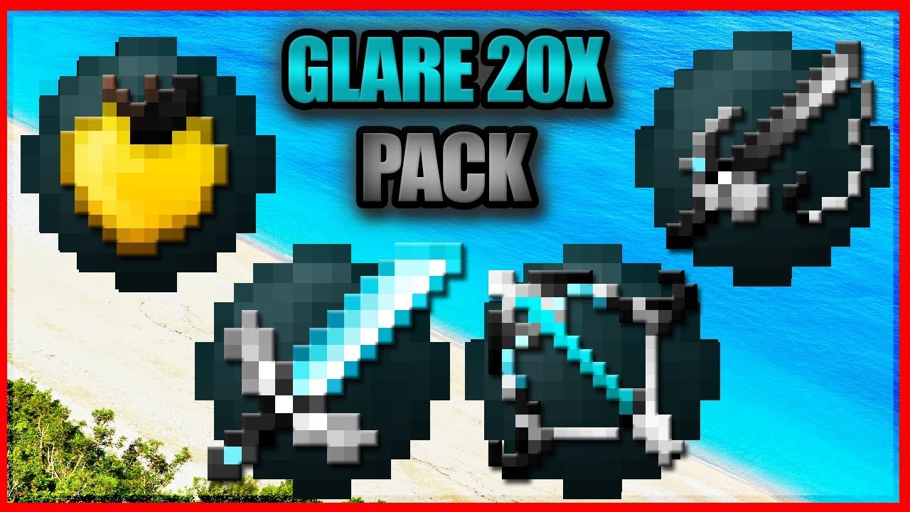 Minecraft PvP Texture Pack l Glare 20x [1.7/1.8] ★ - YouTube