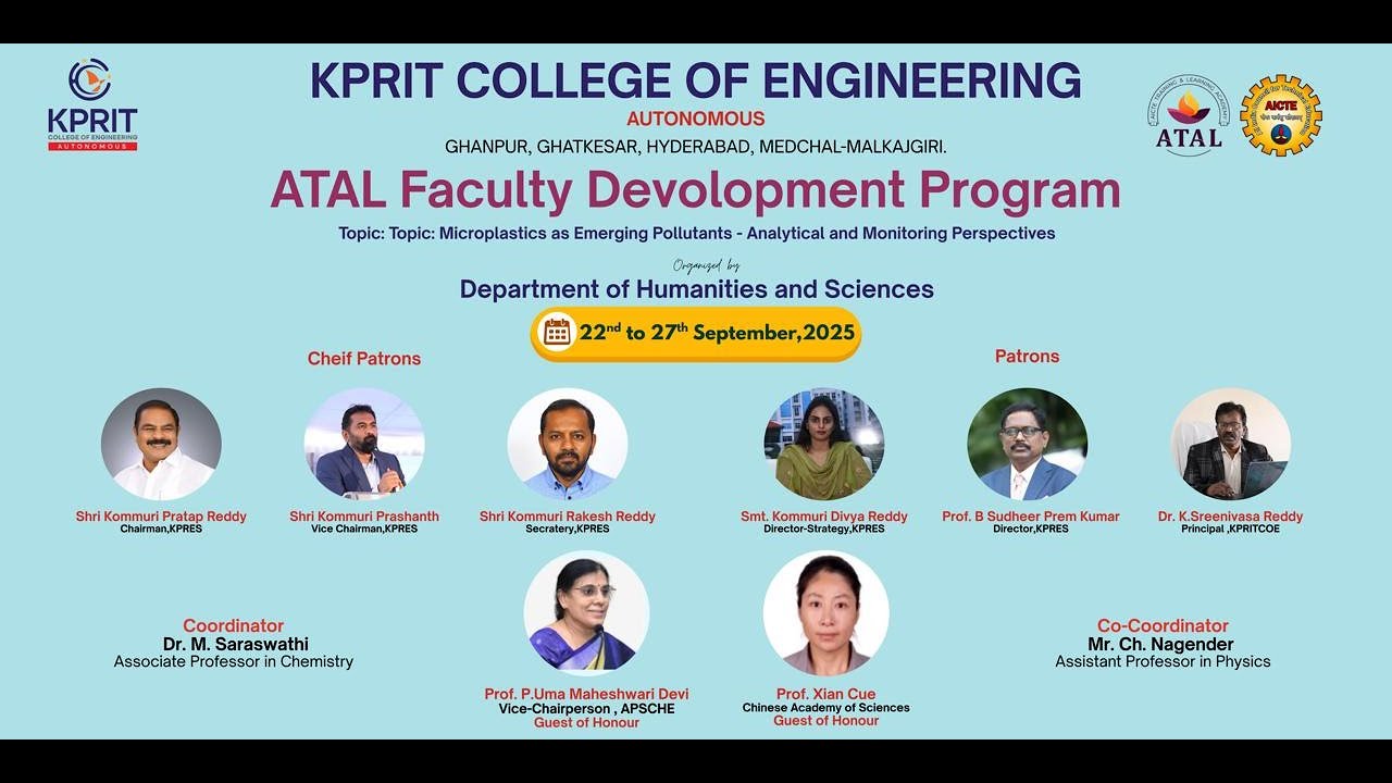 AICTE Sponsored 6 days ATAL Faculty Development Programme (Online ...