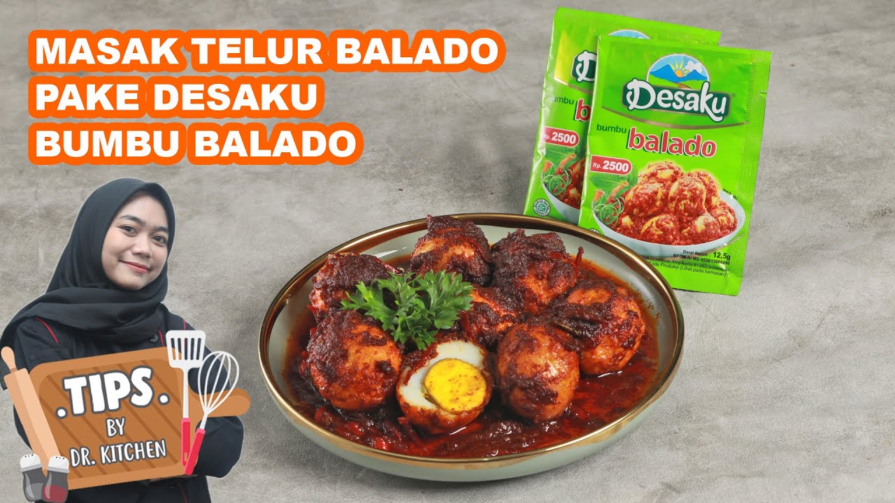 RAHASIA PRAKTIS BIKIN TELUR BALADO NIH, PAKE DESAKU BUMBU BALADO - YouTube