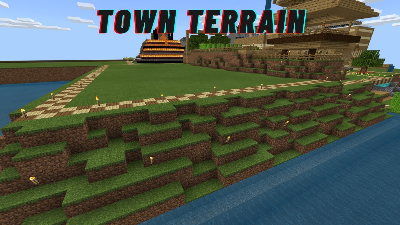 How To Build Stampy's Lovely World {52} Town Terrain & Paths (Part 2 ...