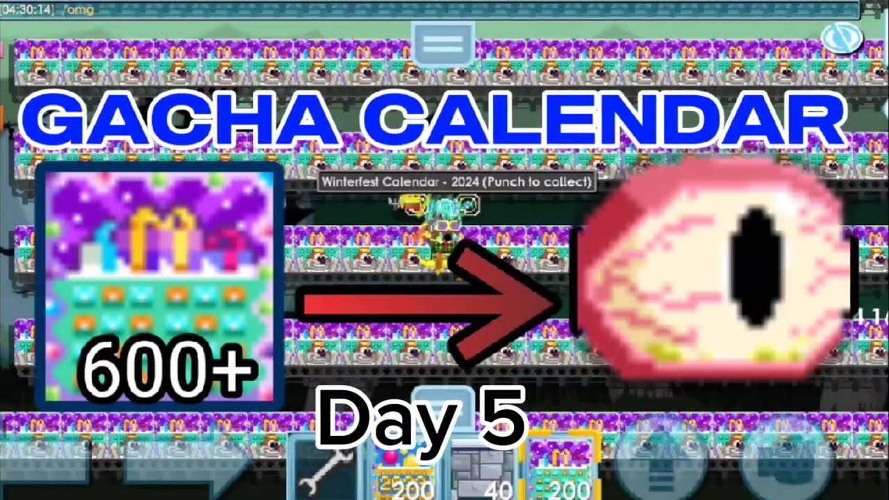 Opening Winterfest Calendar Day 5 Growtopia - YouTube