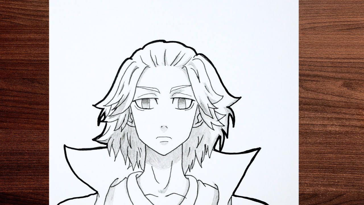DRAW MANJIRO SANO–Step-by-Step Tutorial from Simple Sketch to Bold ...