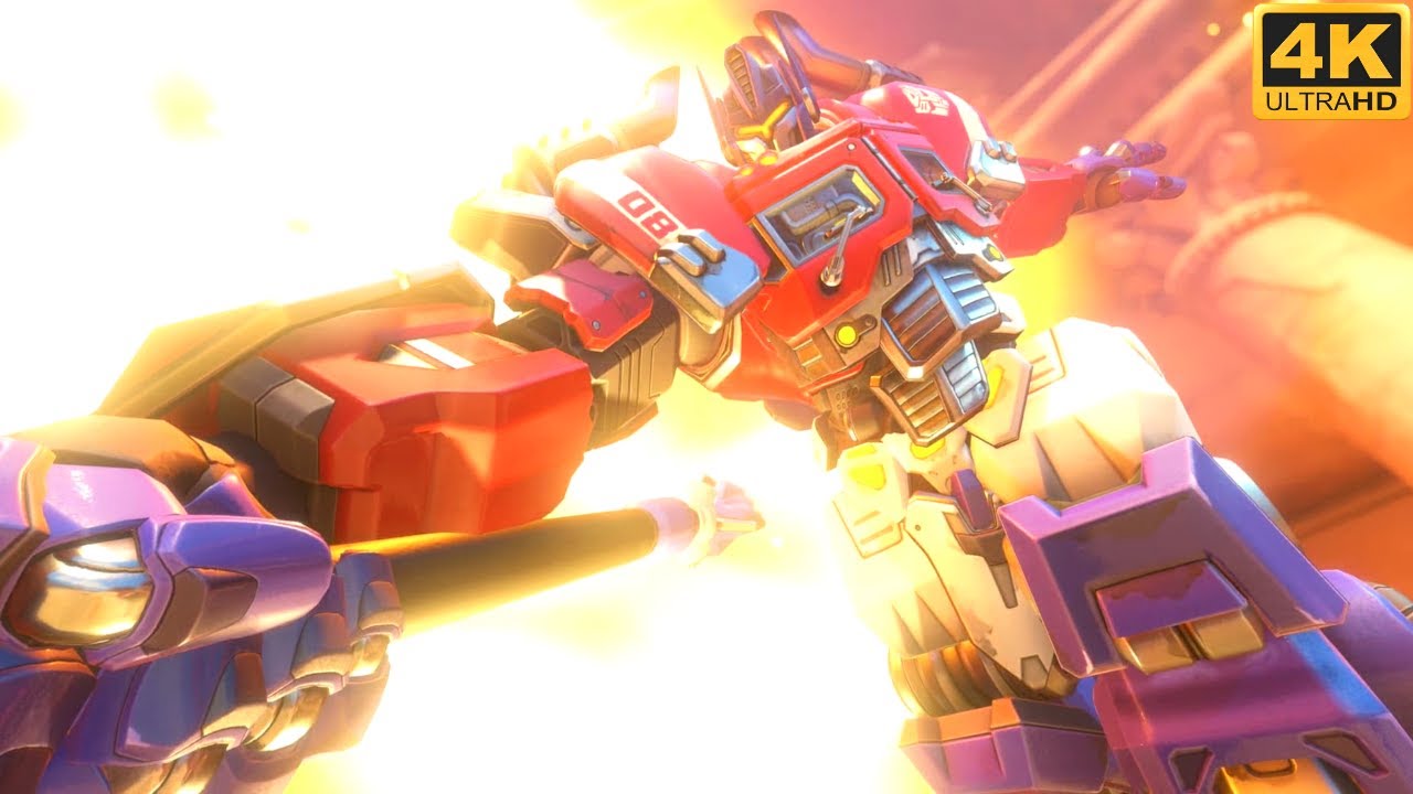 Reinhardt Optimus Prime Skin Gameplay - Overwatch 2 (4K 60FPS) - YouTube