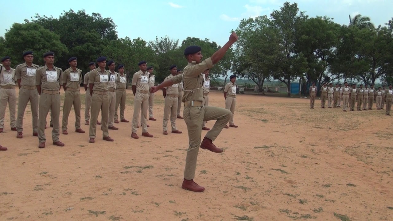 CISF ASI training Drill Test at Arakkonam - YouTube