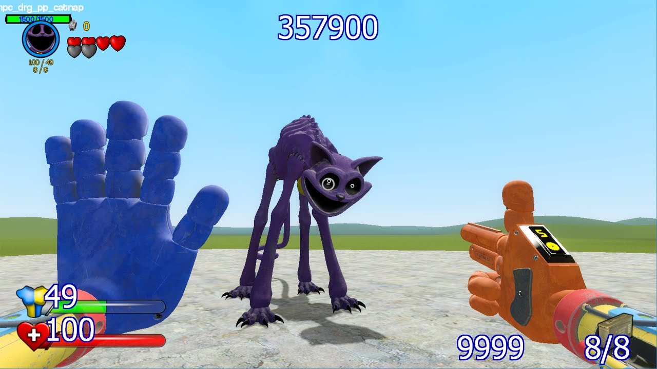 New CatNap Chase, But with Grab Pack, Poppy Playtime Chapter 3 Monster ...