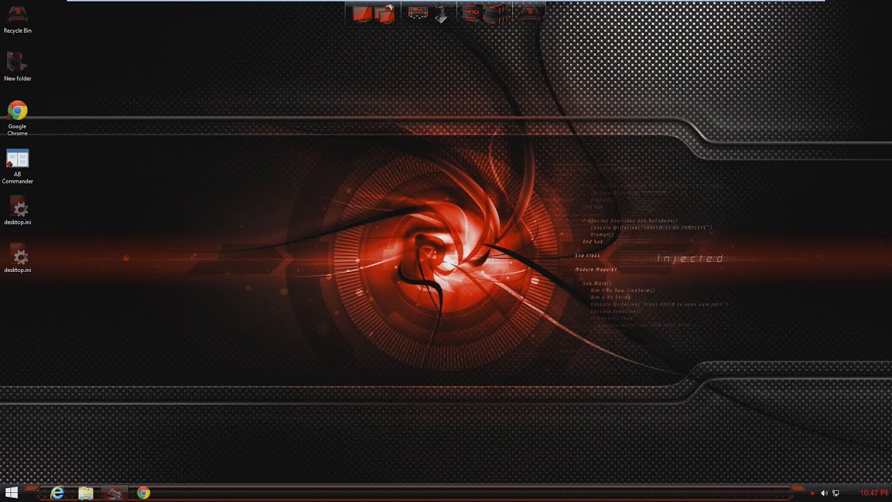 HUD Red - Theme for Windows 7/8/10 - YouTube