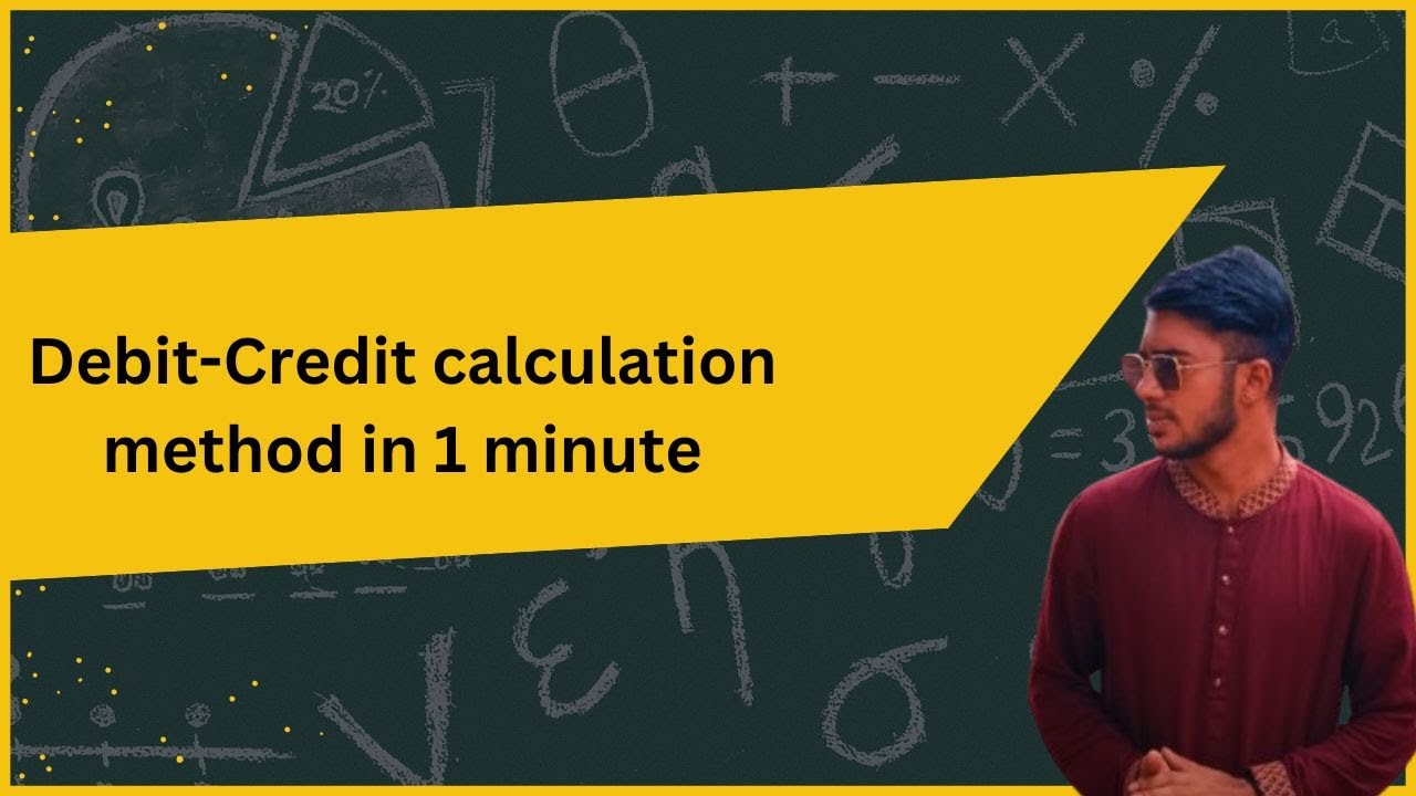 Nine Ten Accounting debit-credit calculation method in 1 minute ll ...