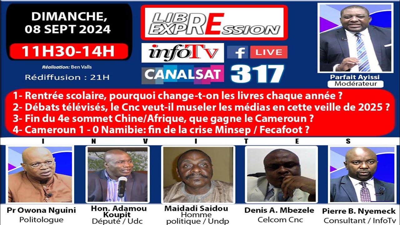LIBRE EXPRESSION DU 08 SEPTEMBRE 2024 - YouTube