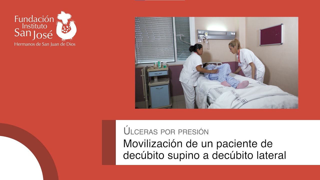 Movilización de un paciente de decúbito supino a decúbito lateral - YouTube