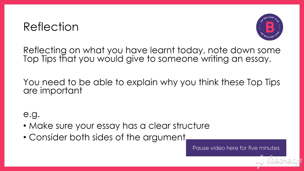 Study Skills - Reflection and top tips - YouTube
