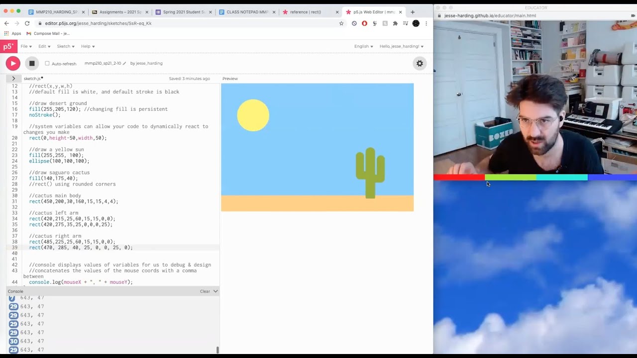 P5js Drawing With Shapes Youtube