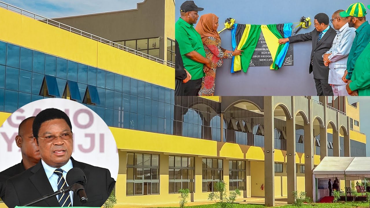 WAZIRI MKUU AWEKA JIWE LA MSINGI JENGO LA KITEGA UCHUMI TANGA - YouTube