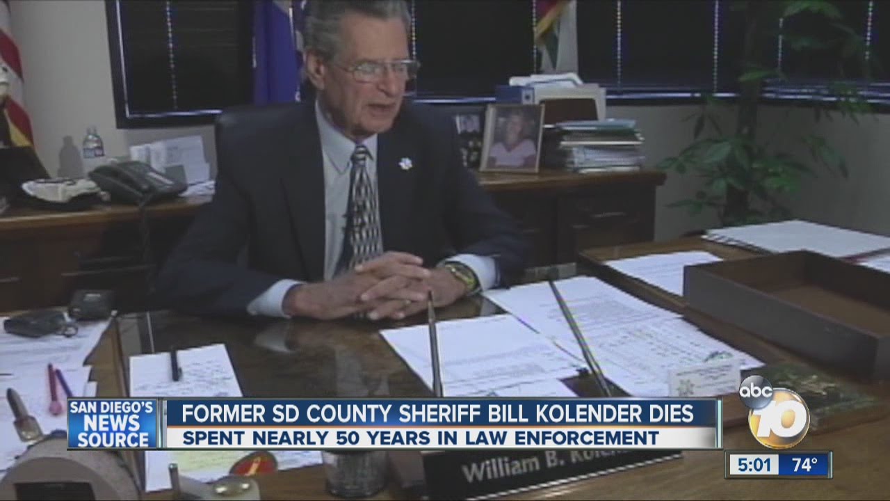 Former San Diego County Sheriff Bill Kolender dies - YouTube