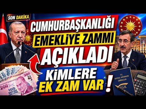 Son Dakika Cumhurbaşkanlığından Emekliye Ek Zam Açıklaması