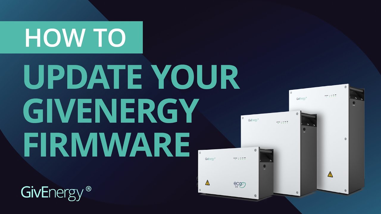 How To Update GivEnergy Firmware - YouTube