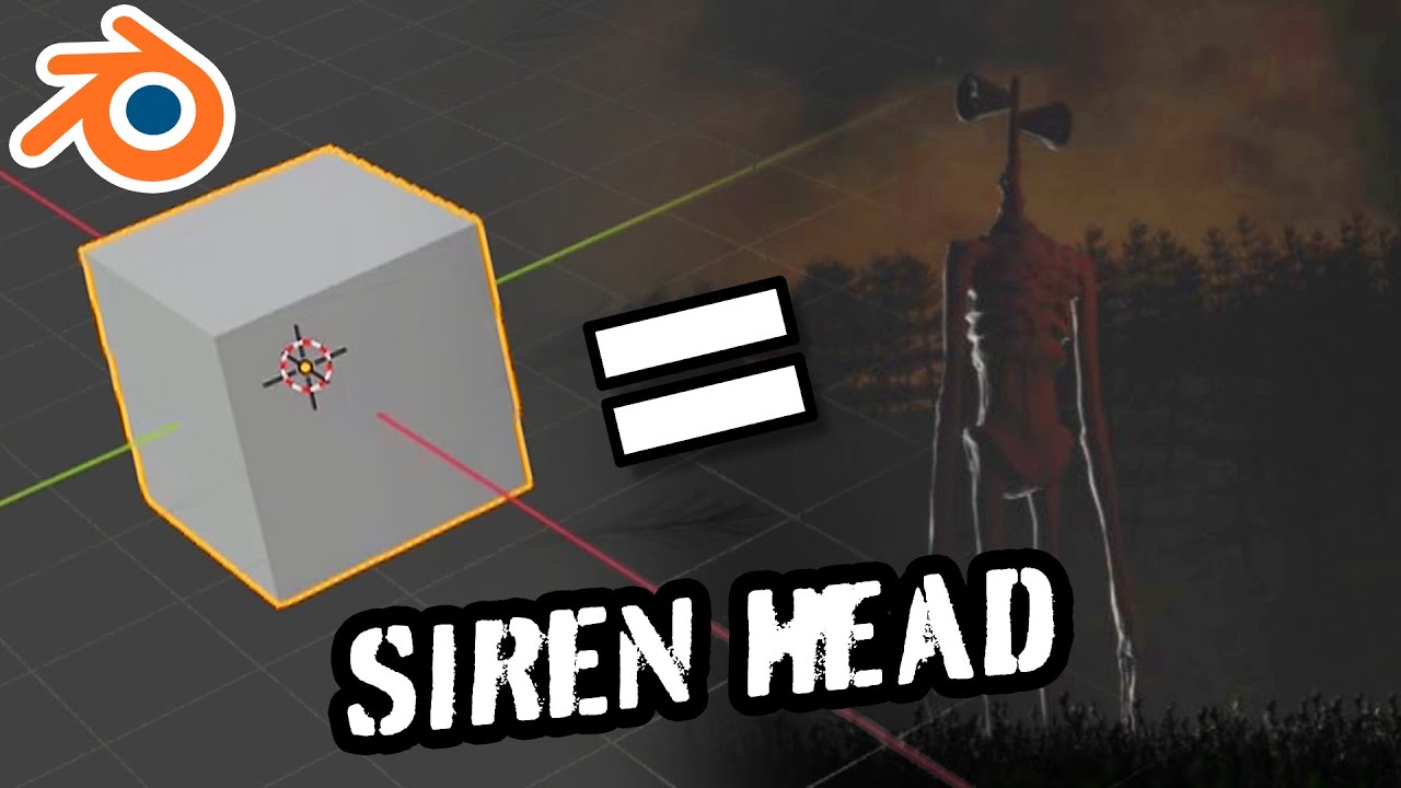 SIREN HEAD - 3D TIMELAPSE - BLENDER 2.8 - YouTube