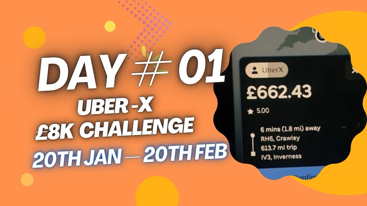 Day 1: My Uber X £8K Monthly Challenge in the UK | Ride Along ...