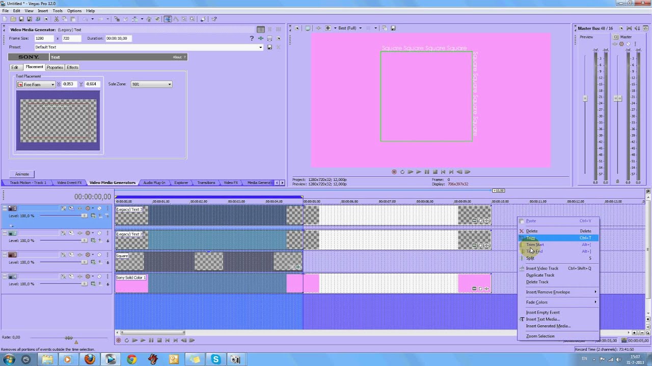 SV Tutorials || Text Effect Spinning square #1 - YouTube