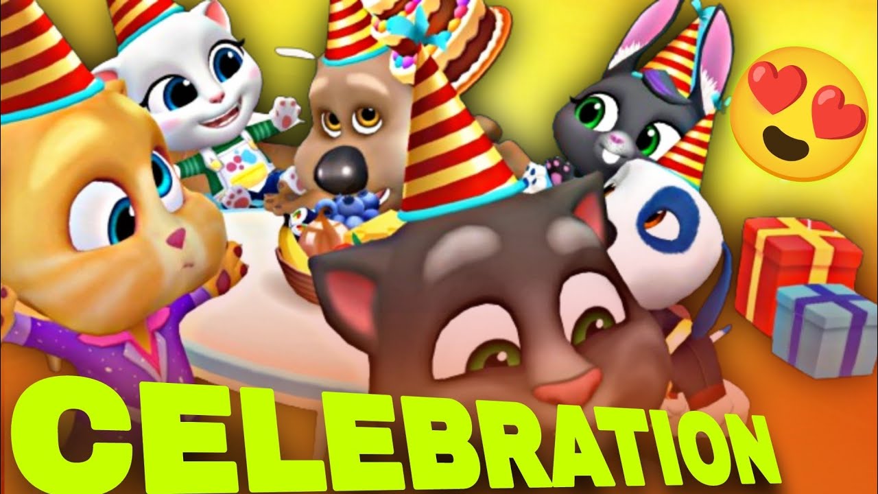 SURPRISE PARTY FOR TALKING TOM: Celebrating Friendship! 🎉 ...