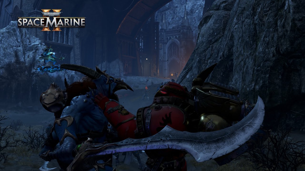 Blood angel walks around with chalice in the dark l Space Marine 2 l ...