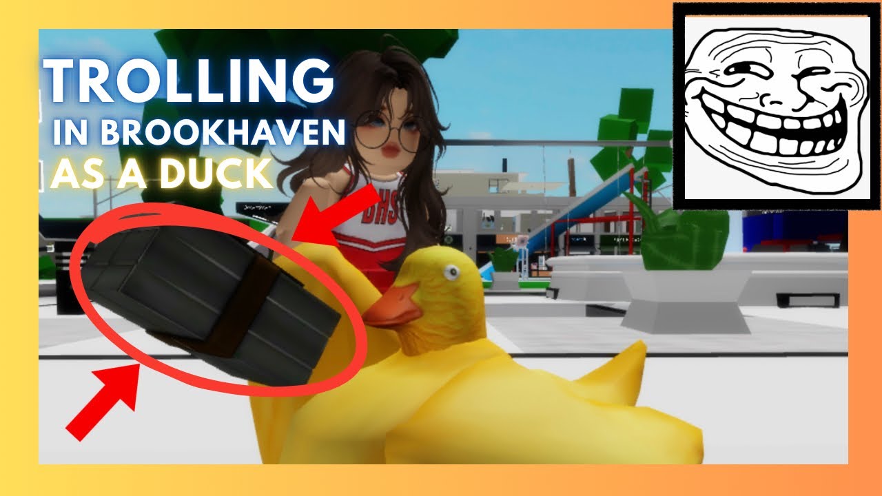 Trolling in Brookhaven as a duck - YouTube