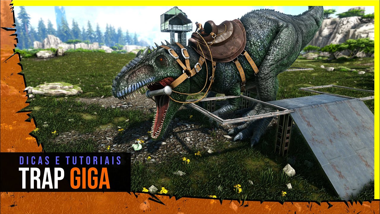 Como domar GIGANOTOSSAURO FÁCIL Ark - YouTube