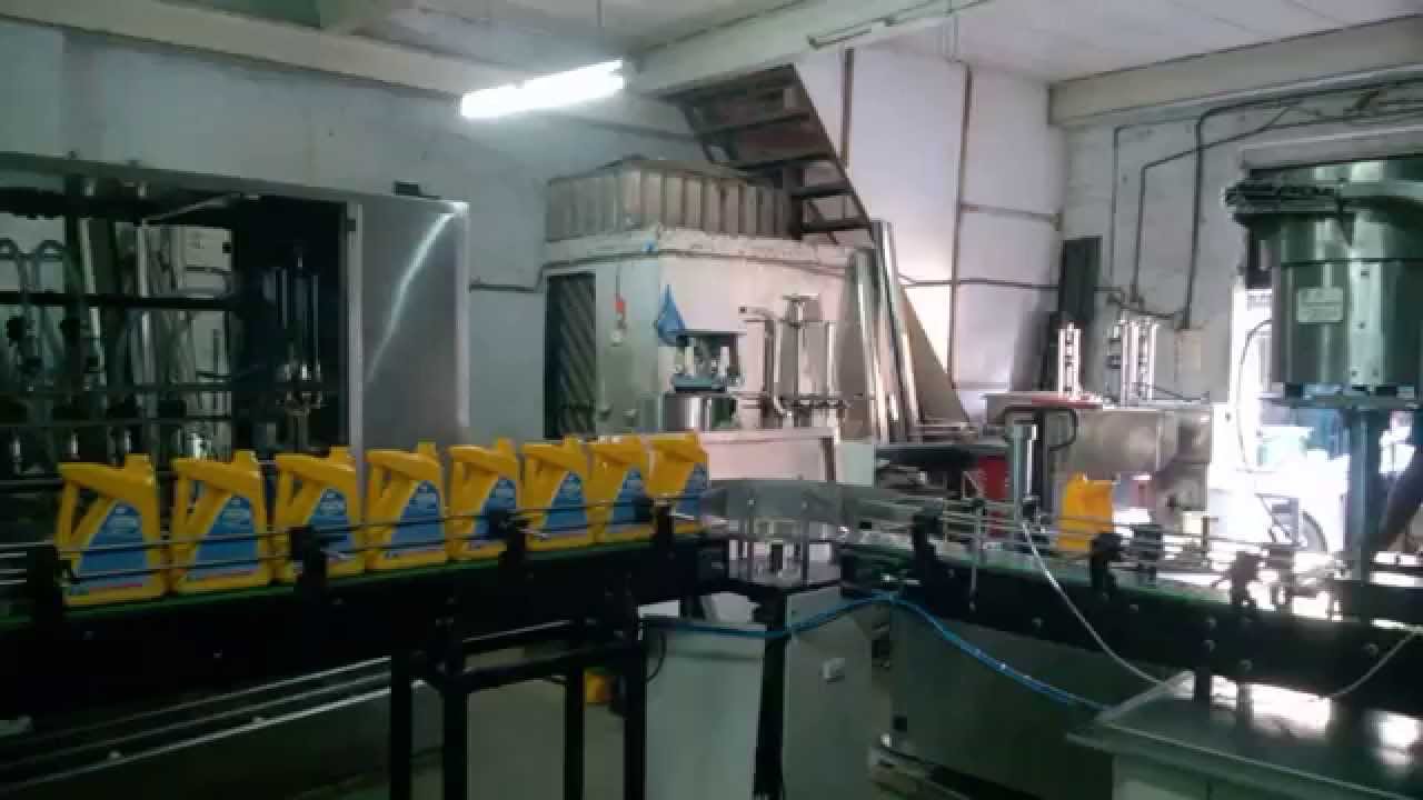 Fully Automatic Lube Oil Labeling Filling Capping & Sealing Machine ...