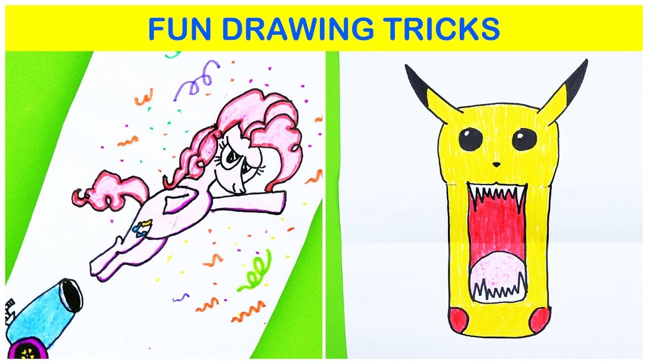 35 Drawing tricks for Kids | Funny drawing | 365 Life Hacks - YouTube