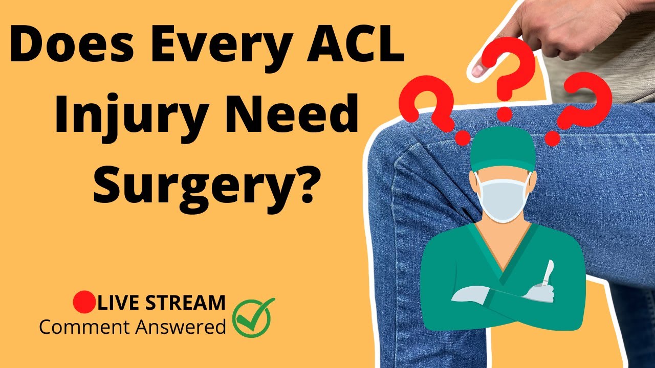 Is It Better To Let Your ACL Heal Naturally Or Get Knee Surgery? - YouTube