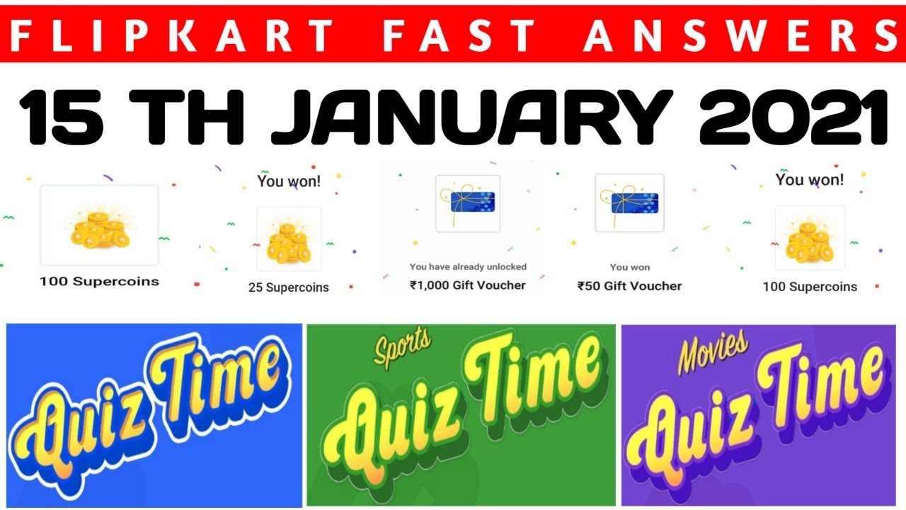 🎁 FLIPKART LIVE QUIZ TIME 10PM ANSWER | WIN VOUCHERS & GEMS | FAST ...